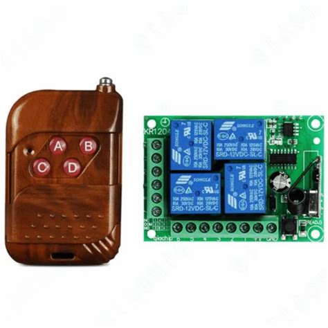 MHz V Channel Relay Module Wireless With Button RF Remote Control Switch Without