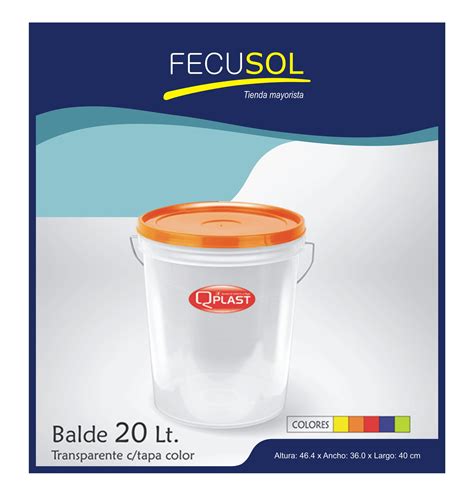 Balde 20l Fecusol