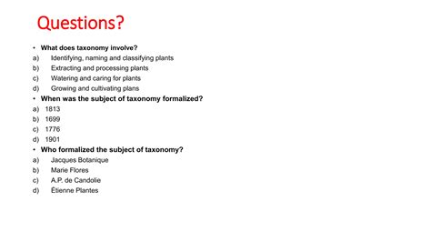 Taxonomy And Systematicspptx