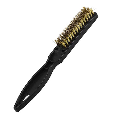 Brass Brush Bristle Wire Brush Long Handle 15x6 Row Wire For