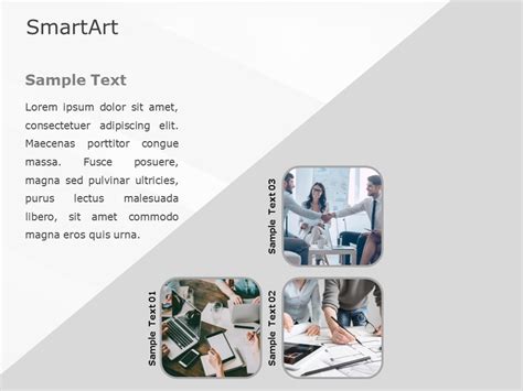 Smartart Picture Picture Block 3 Steps