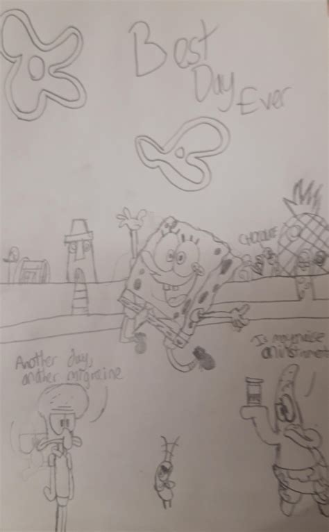 First Time Drawing Spongebob In Years Any Tips Constructive Criticism Would Be Appreciated R