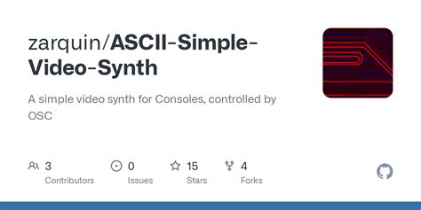 ascii simple video synth ascii simple video synth py at master · zarquin ascii simple video