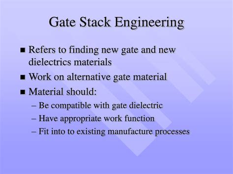 PPT Alternative Gate Stack PMOS PowerPoint Presentation Free Download ID 4962289