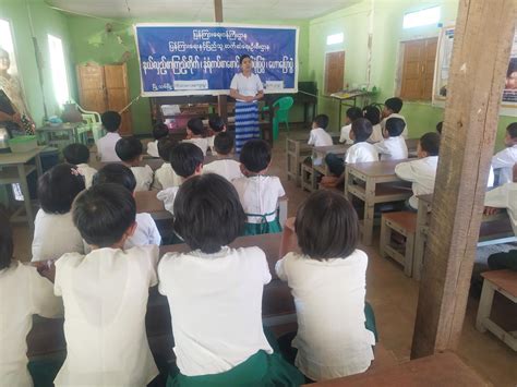 မြိုသစ်မြို့နယ် ကံသာလေးကျေးရွာ အခြေခံပညာမူလတန်းကျောင်း၌ လူငယ်ရေးရာအသိပညာပေး ဟောပြောပွဲနှင့