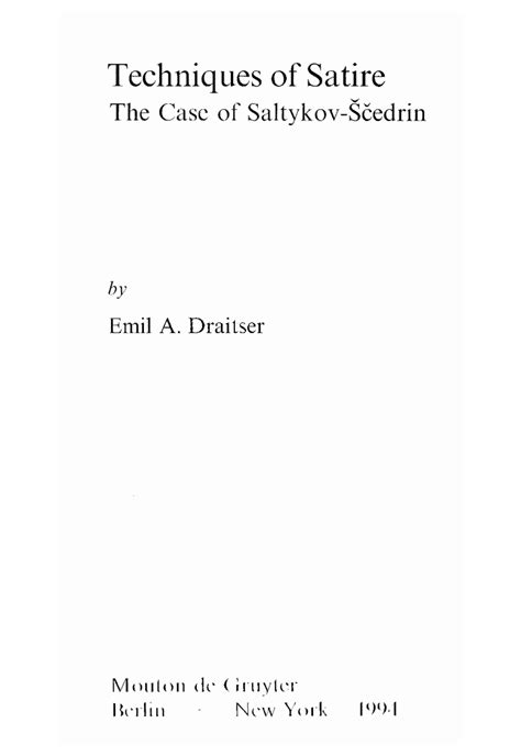 techniques of satire summaries russian docsity