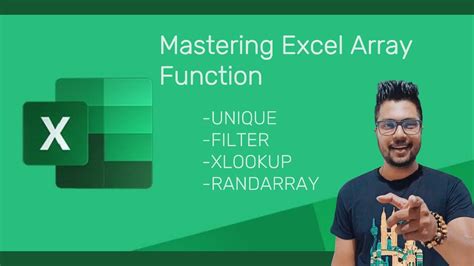 Mastering Excel Array Functions Unique Filter Xlookup Randarray
