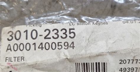 Mercedes Adblue Screen Filter Insert X2 A0001400594 £1200 Picclick Uk