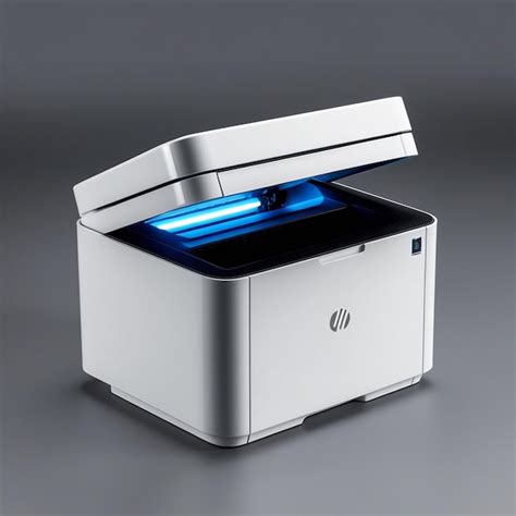 Sleek Modern Printer With Futuristic Design And Advanced Technology Premium Ai Generated Image