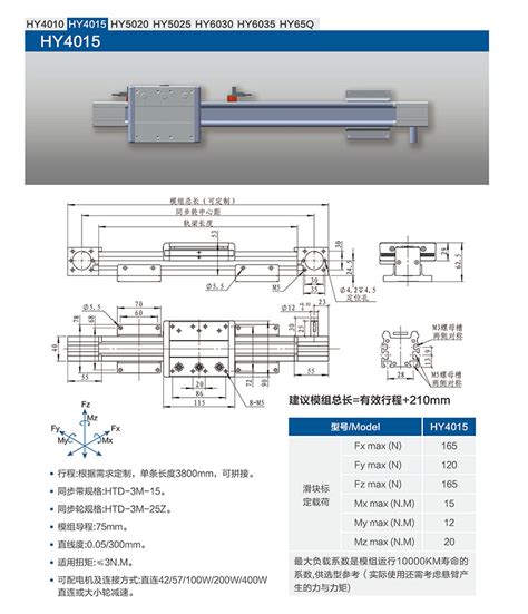 HY 4015系列 经济型同步带模组 同步带直线模组 东莞市和壹智能科技有限公司