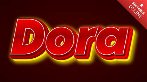 Dora Text Effect Generator Textstudio