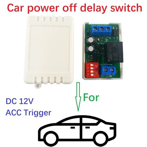 Dc 12v Car Acc Trigger Delay Power Off Switch Relay Module For Car Door