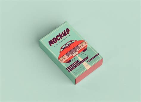 골판지 성냥갑 모형 디자인 무료 Psd 파일