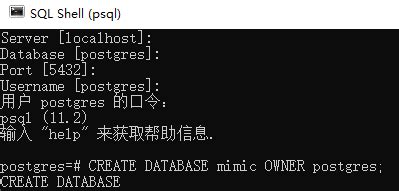 PostgreSQL导入MIMIC数据 墨天轮