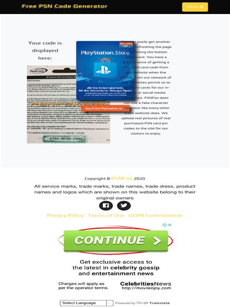 Psn Code Generator Generate Psn Codes Free Psnfox Pdf