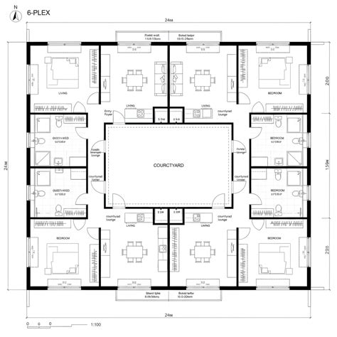 Six Plex Floor Plans With Future Logic