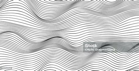 흑인과 백인 웨이브 라인 패턴 추상 배경 벡터 일러스트 레이 션 벽지 기치 0명에 대한 스톡 벡터 아트 및 기타 이미지 0명 개념 개념과 주제 Istock