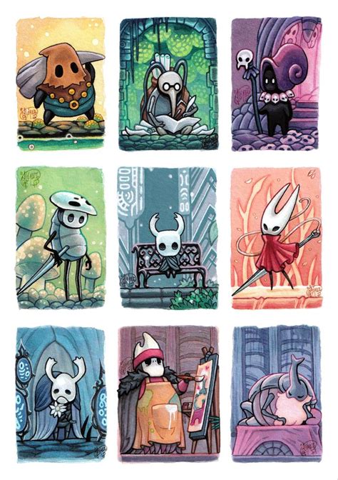Hollow Knight Main Characters Fan Art Dibujos Cómic Valencia
