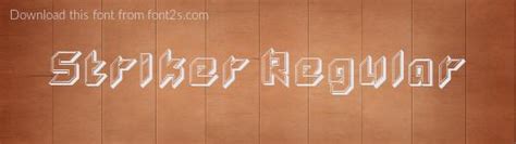 Striker Regular Font Details Font S Com