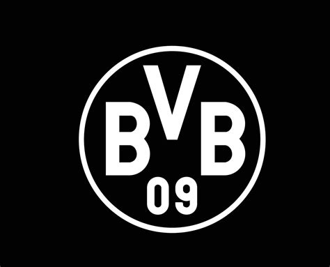 Borussia Dortmund Club Symbol Logo White Football Bundesliga Germany
