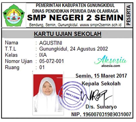 Download Contoh Template Id Card Kosong Word Gratis