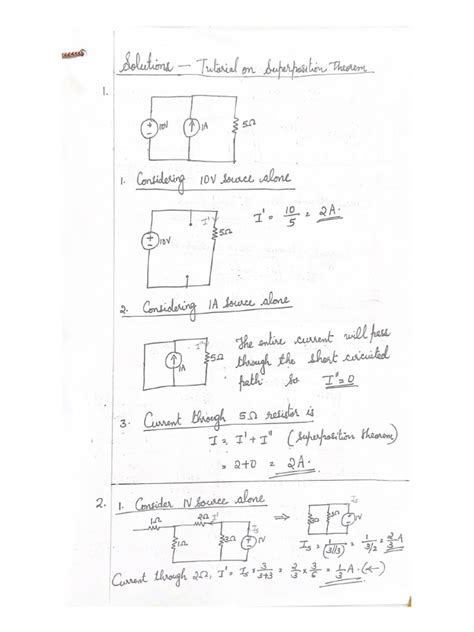 key tutorial 1 superposition theorem pdf
