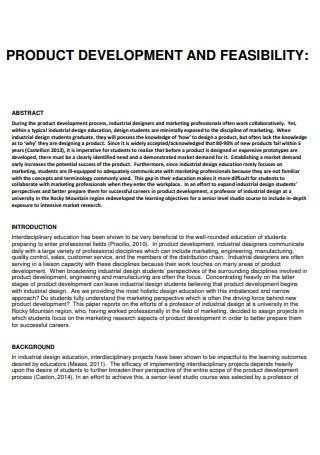 8 Free Product Feasibility Report Samples To Download