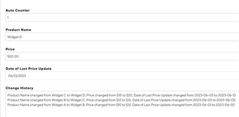 Using The Old Function To Log History Of Multiple Fields Trackvia