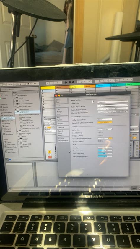 Ableton Crashes When I Capture Midi From My Alesis Turbo Mesh Kit Whats Wrong With My Settings
