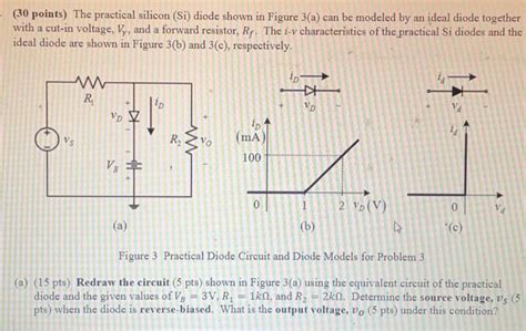 Solved 30 Points The Practical Silicon Si Diode Show