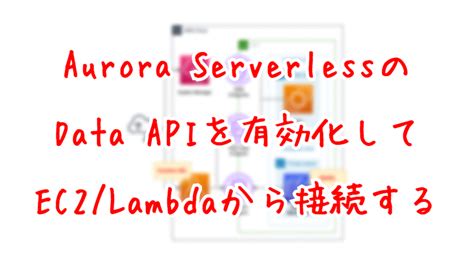 Aurora Serverlessのdata Apiを有効化してec2lambdaから接続する Awstut