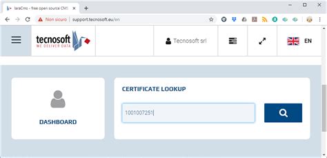 Online Calibration Certificates On The Tecnosoft Website Tecnosoft