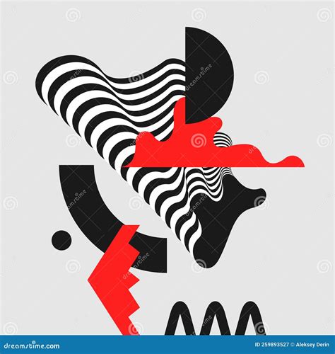 Modern Background With Abstract Elements And Dynamic Shapes Stock