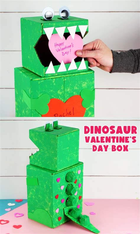 Dinosaur Valentines Box I Heart Crafty Things