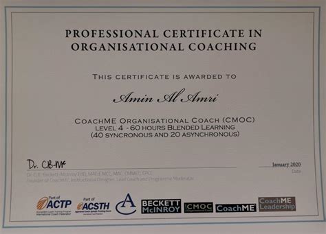 I Have Achieved 60hr As A Requirements Of The Professional