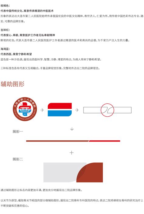 大连市第二人民医院品牌形象全新升级创意共和作品 logo vi设计 创意共和 大连设计公司