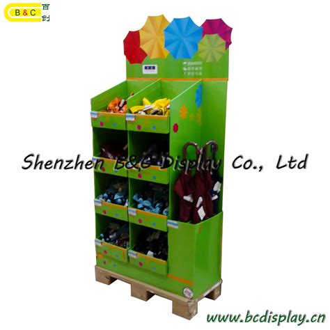 Cardboard Pallet Display Retail Display Dumpbins Display Umbrella Pallet Display Bandc A083