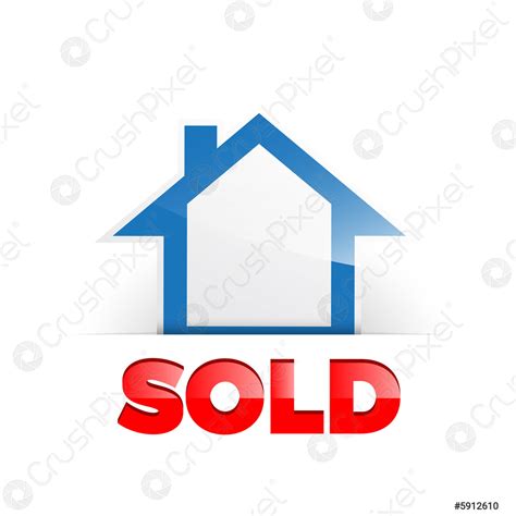 Sold House Vector Logo And Sign Stock Vector 5912610 Crushpixel