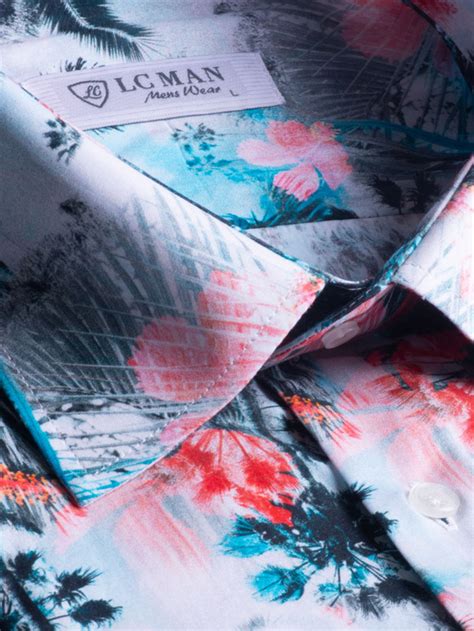 پیراهن آستین کوتاه هاوایی ال سی من 5 فروشگاه اینترنتی ال سی من