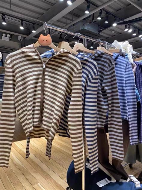 여성용 빈티지 스트라이프 니트 후드 가디건 긴팔 지퍼 스웨터 하라주쿠 스위트 슬림 탑 Y2k 스트리트웨어 가을 2022 위시버킷