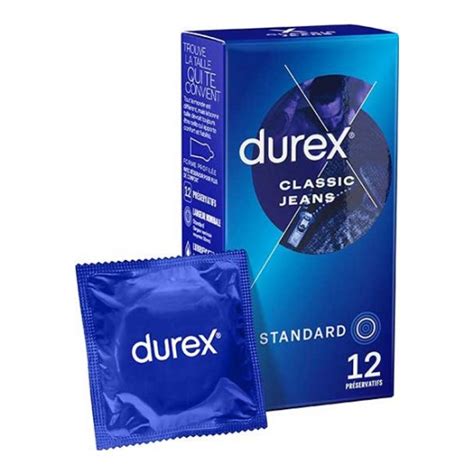 Durex Classic Jeans Standard 12 Préservatifs Myhappypara