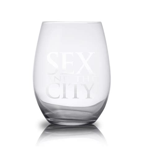 Sex And The City Logo Stemless Etched Wine Glass Shop