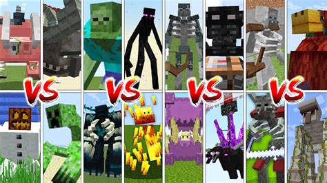 All Mutant Creature Tournament Minecraft Mob Battle Minecraft Videos