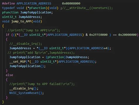Stm32 Bootloader跳转到应用程序不成功的一个解决办法 哔哩哔哩
