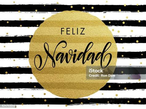 펠리즈 나비다드 스페인어 메리 크리스마스 골드 반짝이 도금 인사말 카드 Feliz Navidad Spanish Phrase에 대한 스톡 벡터 아트 및 기타 이미지