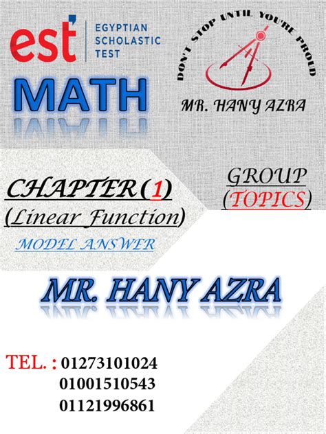 Chapter 1 Linear Function Answers Pdf Algebra Functions And