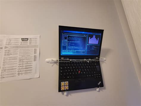 Small Desk Big Wall Thinkpad On The Wall Wallpad R Thinkpad