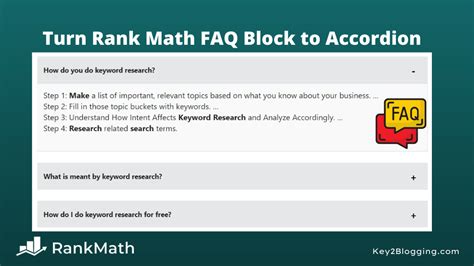 How To Turn Rank Math FAQ Block To Accordion Easy Guide Key2Blogging