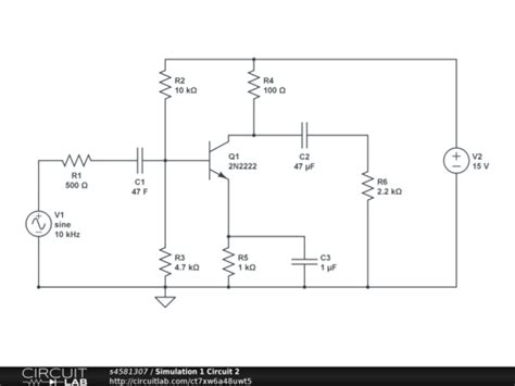 Simulation 1 Circuit 2 Circuitlab