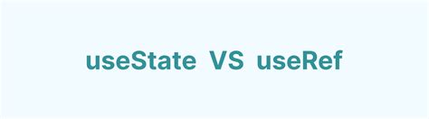 Usestate Vs Useref
